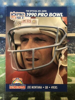 1990 Pro Set JOE MONTANA 1990 PRO BOWL Card #408 49ers HOF MINT!!! | eBay