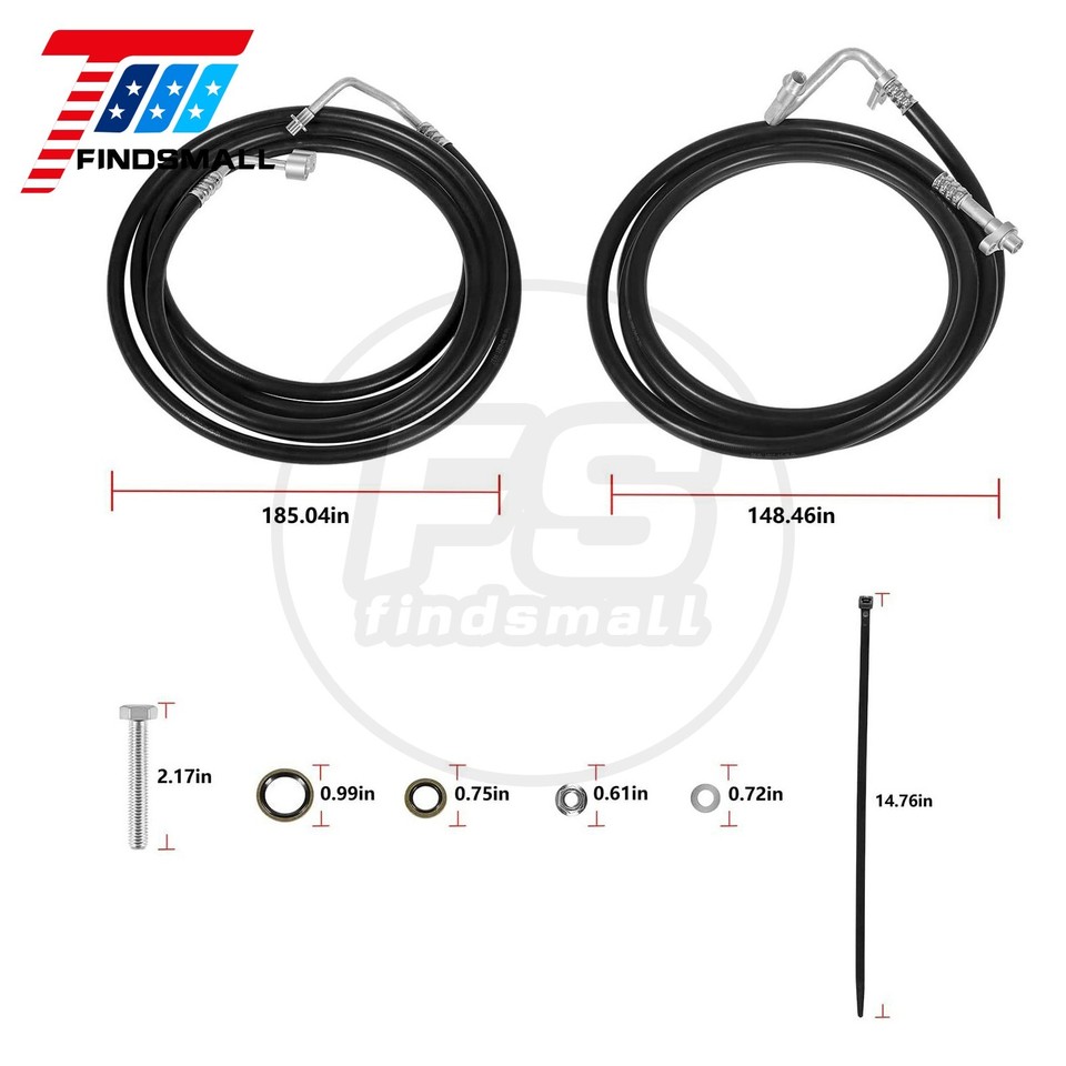 Rear Aux AC Hose Kit Rear AC Line Set SU33468 New For Chevy Suburban ...