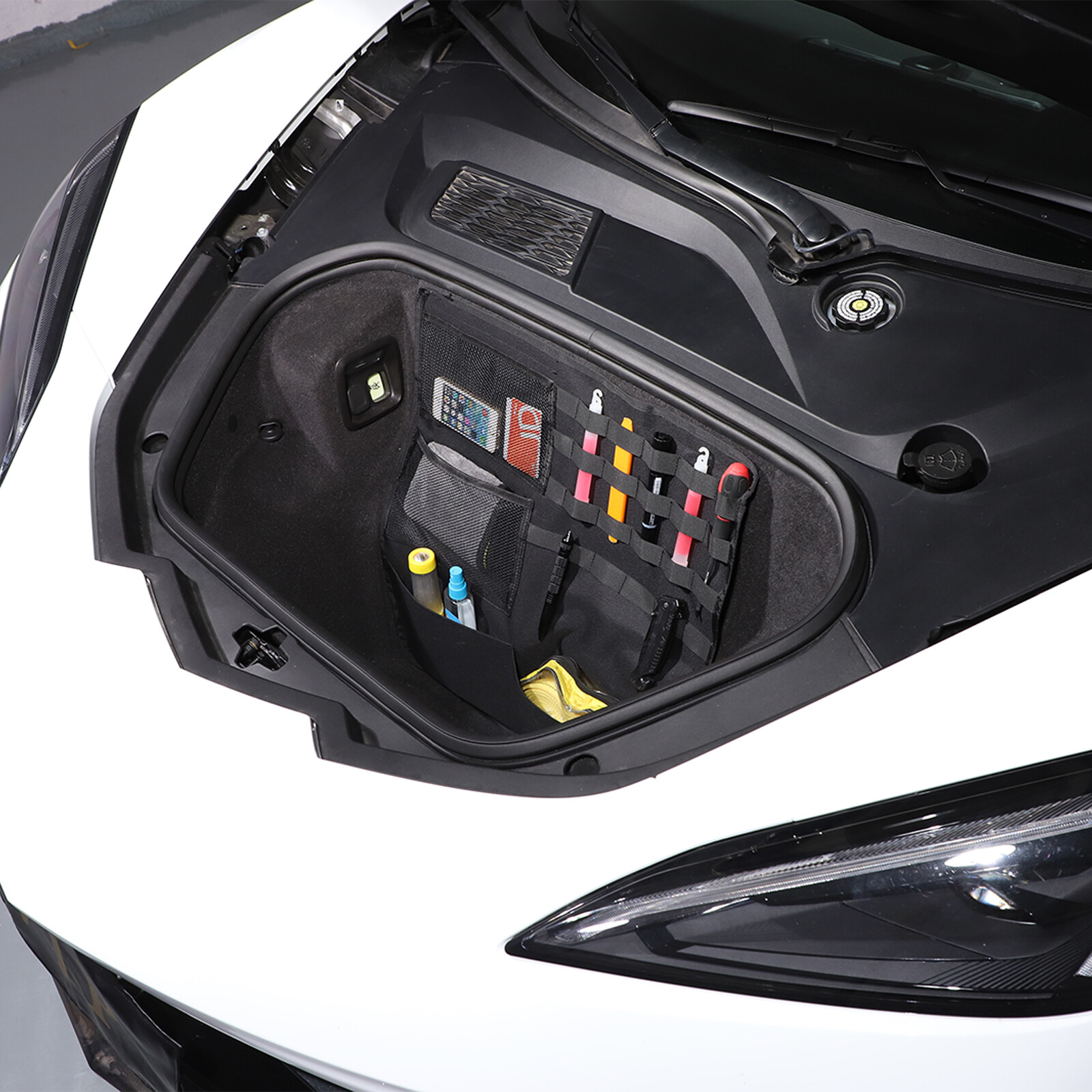 Frunk Front Trunk Organizer Molle Panel Storage Net Fit For Corvette C8 ...