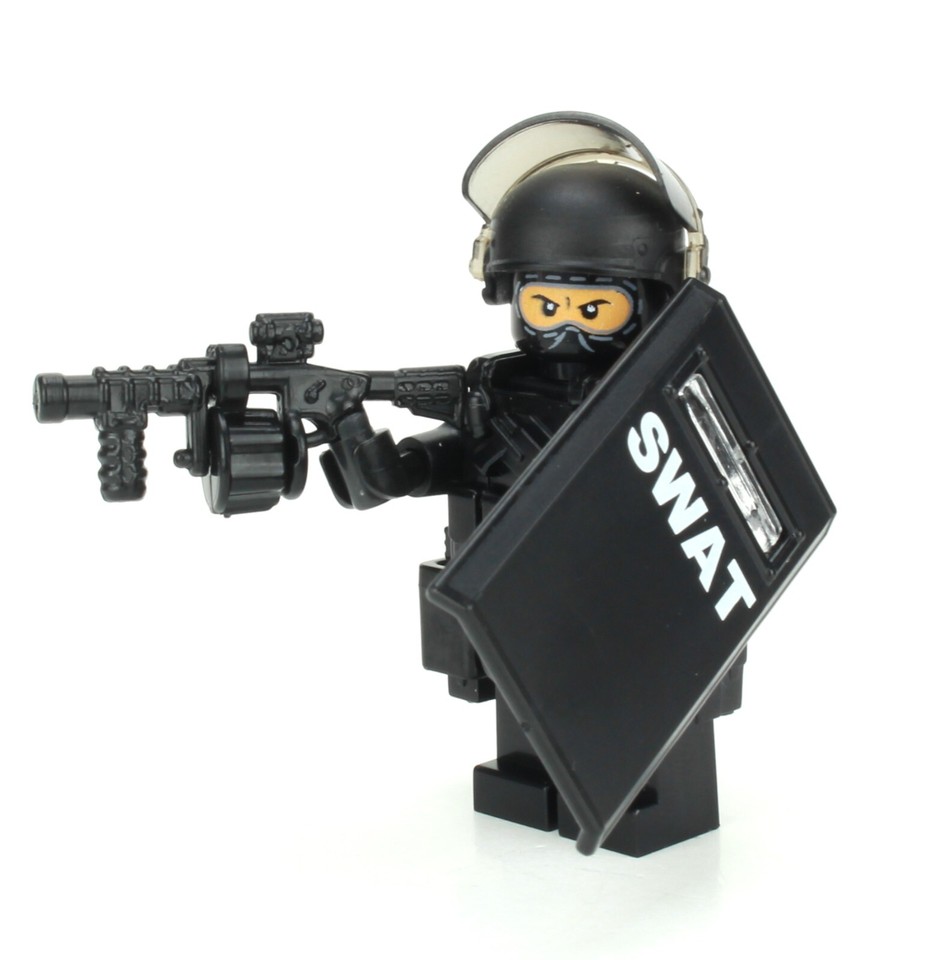 Battle Brick SWAT Riot Control Police Officer made with real LEGO ...