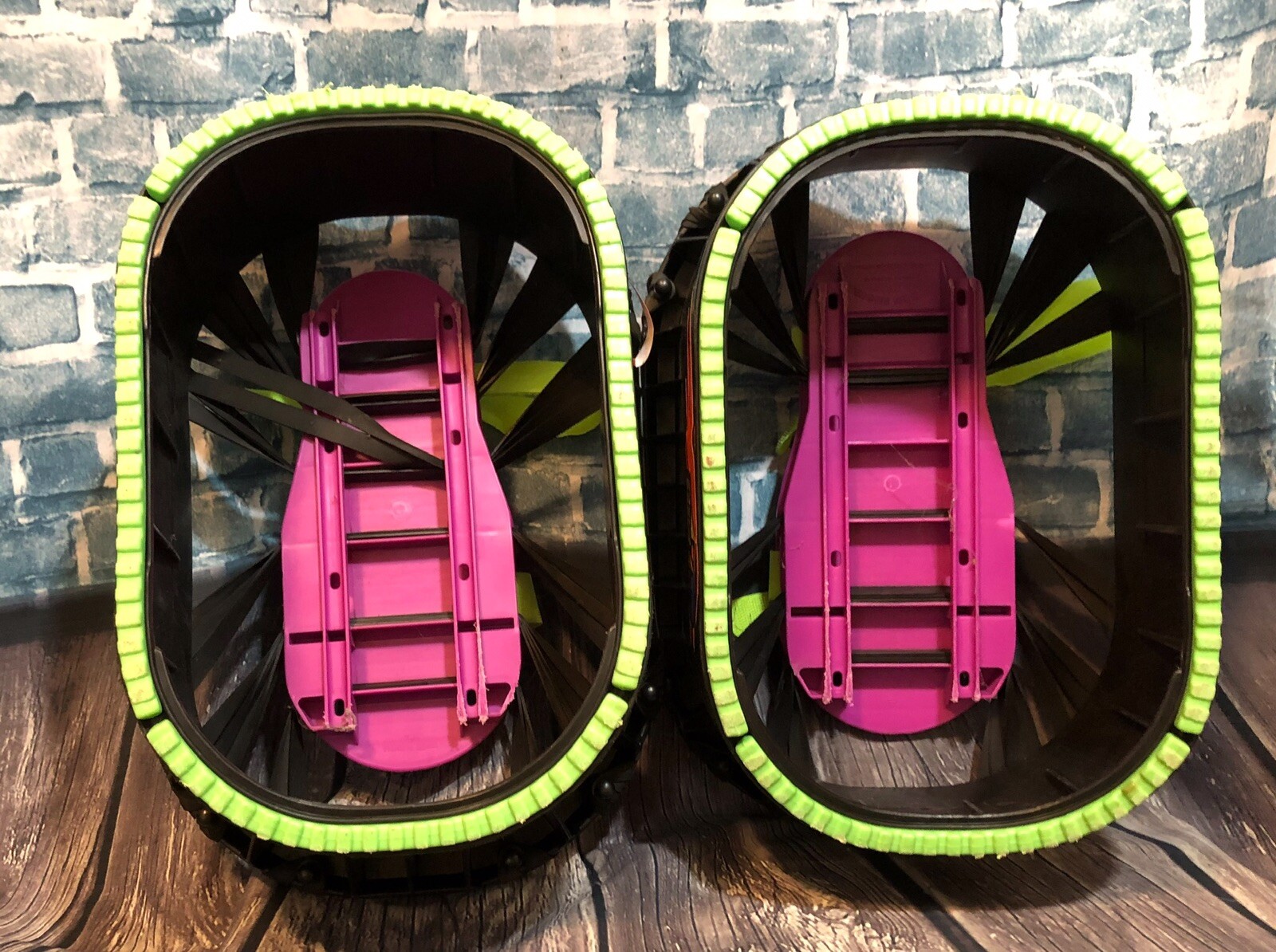 Vintage Hart Enterprises Moon Shoes Black Purple Trampoline Shoes | eBay