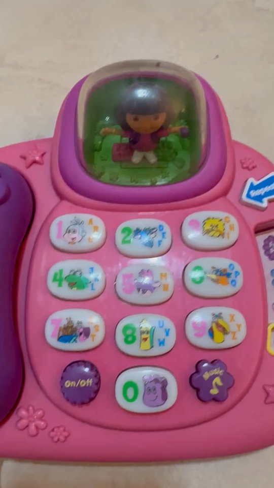 VTech Dora the Explorer Dial & Learn Phone 2009 Works HTF Toy (VIDEO ...