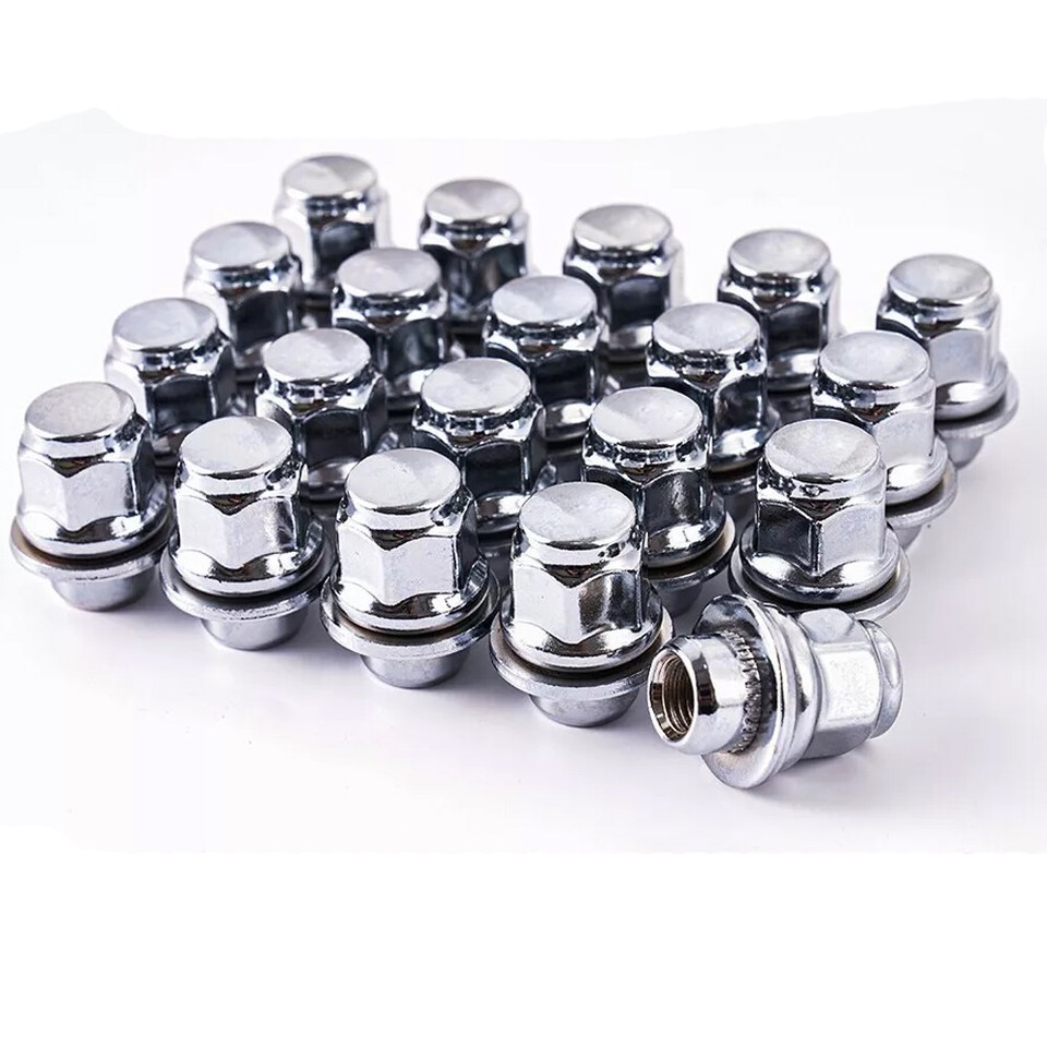 20 Chrome OEM Factory Style M12X1.5 Mag/Flat Seat Lug Nuts for Scion IM ...