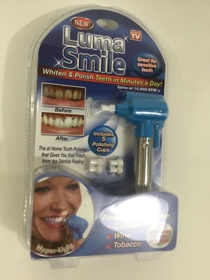 Luma Smile As Seen On TV Teeth Whitener Polisher and Stain Remover w ...