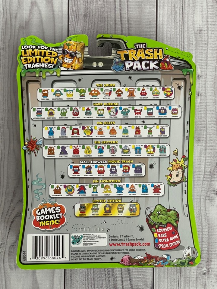New The Trash Pack Series 3 5 Pack Trashies Figures Teal Poop Monster ...