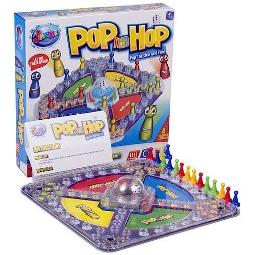 Hop And Pop Kids Family Frustration Board Childrens Family Game Ludo ...