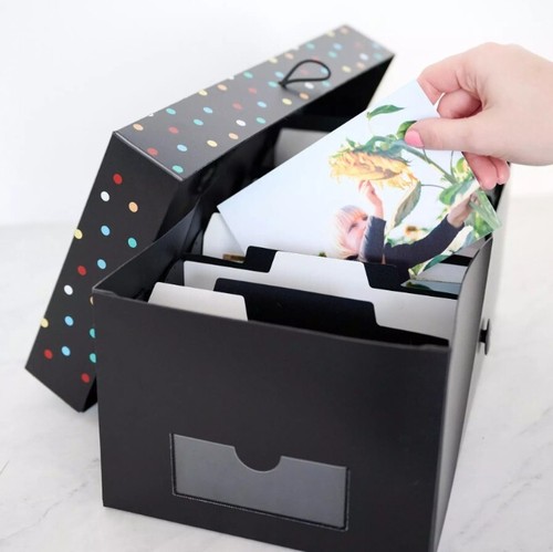 Creative Memories Rainbow Dots Power Sort Box Organizer 13 x 8 | eBay