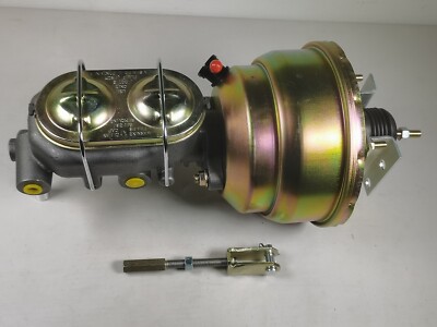 New 8" Dual Street Rod Brake Booster with Master Cylinder & Straight ...