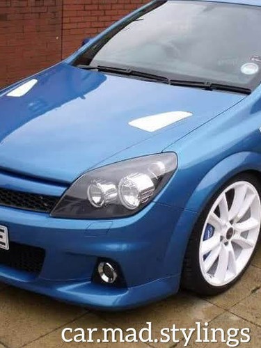 GTE Style Black Plastic Bonnet Vents/Scoop/Air Intake/VXR/Vectra/Corsa ...