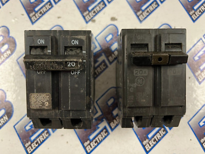 GE THQB2120 Circuit Breaker 20 Amp 240 Volt 2 Pole Bolt On - WARRANTY ...