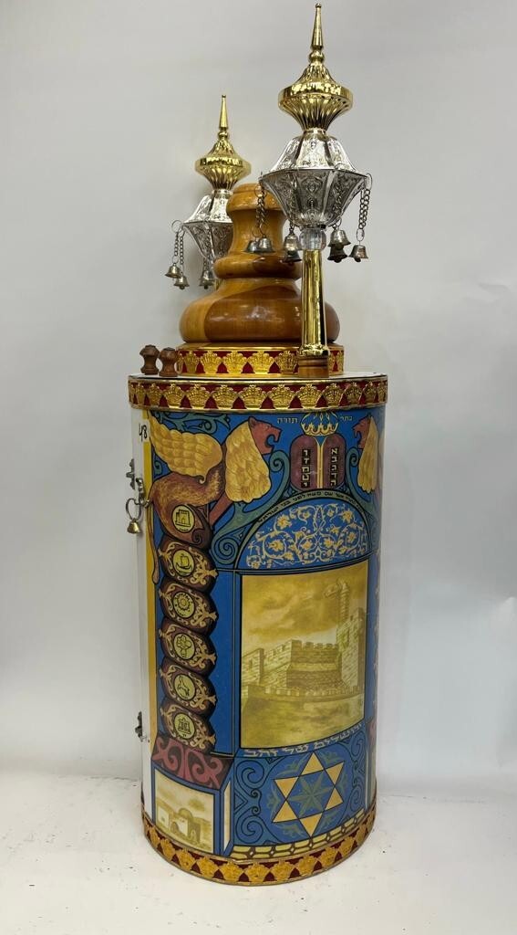 Torah case used Sefer Torah scroll case cover Israeli wood Gift Judaica ...