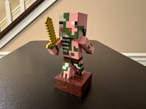 Mojang Minecraft Zombie Pigman Action Figure 2017 Plastic - 4" Tall | eBay