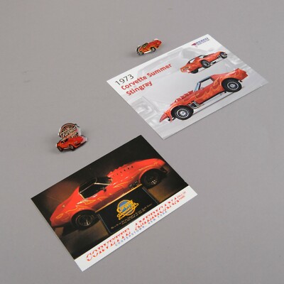 1973 Corvette Summer Stingray Post Cards & Lapel Pin Set | eBay UK