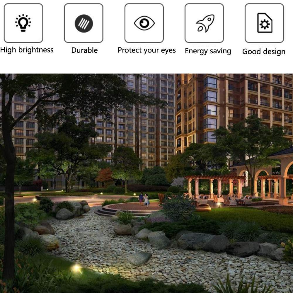 3W 110V In Ground Landscape Lighting Flood Driveway Deck Step Garden ...