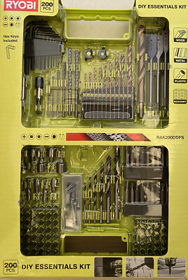 RYOBI 200 Pcs DIY HOME ESSENTIAL KIT RAK200DDFS HEZ KEY INCLUDED | eBay