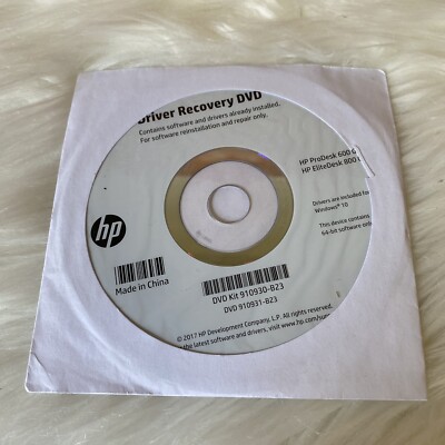 Hp Driver Recovery DVD, Hp ProDesk 800 G3, Hp EliteDesk 800 G3 Windows ...