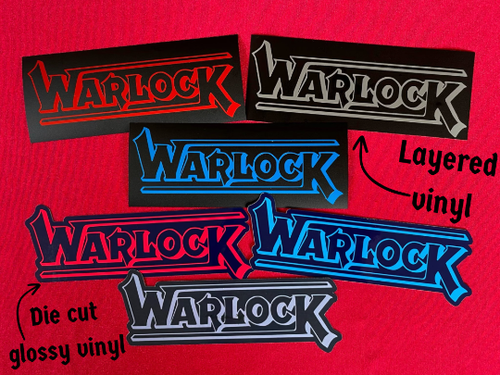 Warlock Glossy Vinyl Sticker Layered Decal Heavy Metal Band Doro Udo ...
