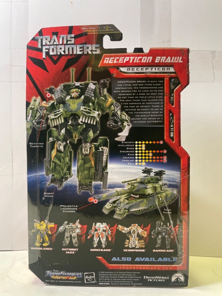 Transformers Movie Deluxe Class Decepticon Brawl Action Figure NEW 2006 ...