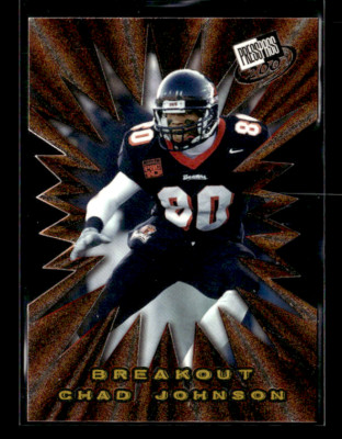 2001 Press Pass #B25 Chad Johnson Breakout Rookie Die Cut | eBay