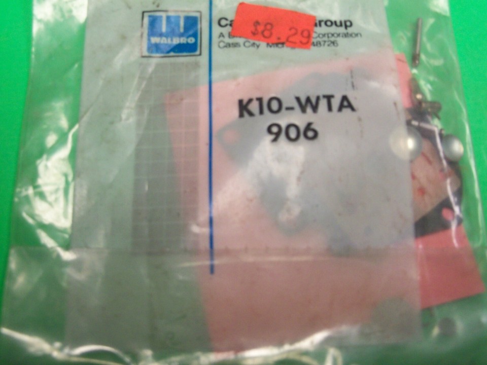 NEW Genuine OEM Walbro K10 WTA carburetor rebuild kit 5B EO9 | eBay