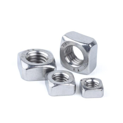 M3 M4 M5 M6 M8 M10 Square Nuts Metric Coarse Thread - SUS 201 Stainless ...