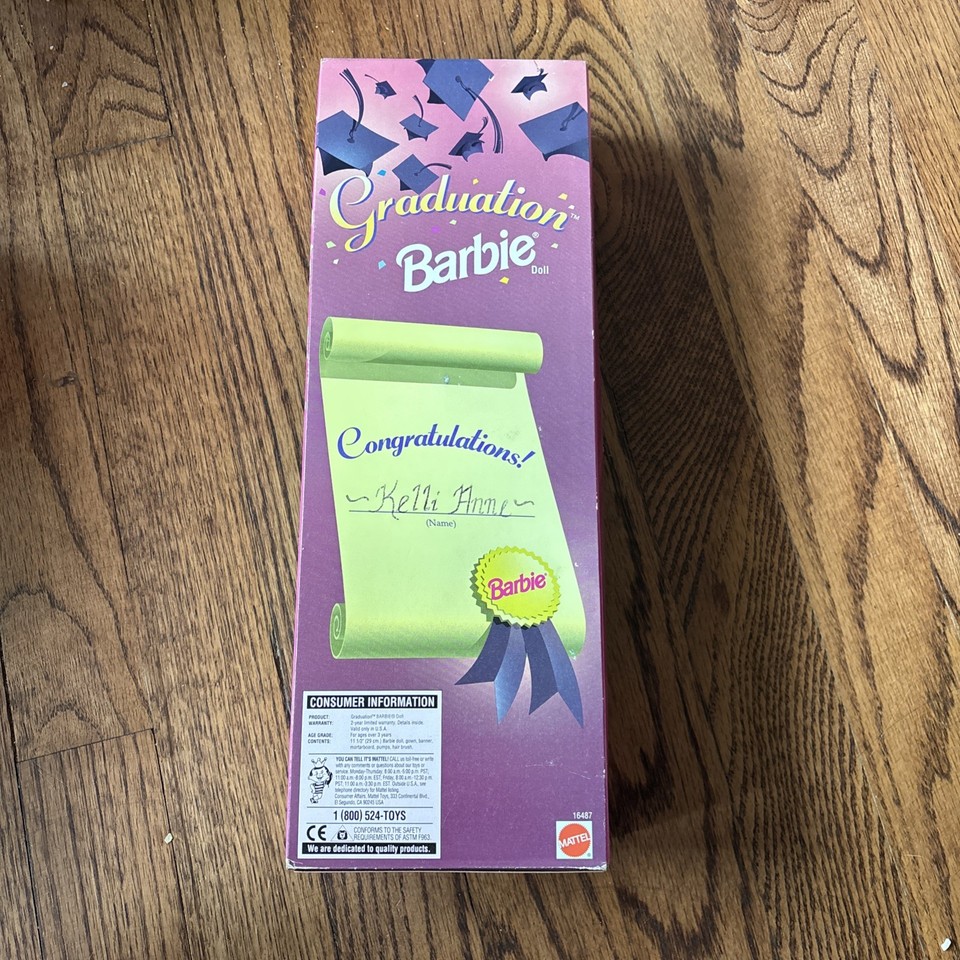 Barbie Class Of 1997 GRADUATION BARBIE Doll 16487 Mattel 1996 NEW ...