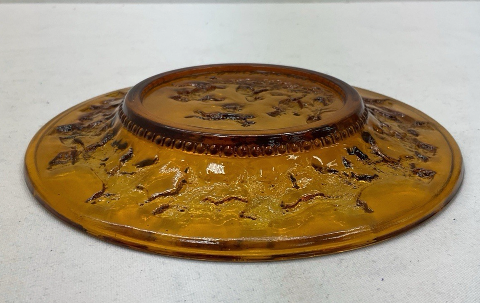 Vintage Tiara Amber Indiana Glass "Hey Diddle Diddle" Plate | 6.5" | eBay