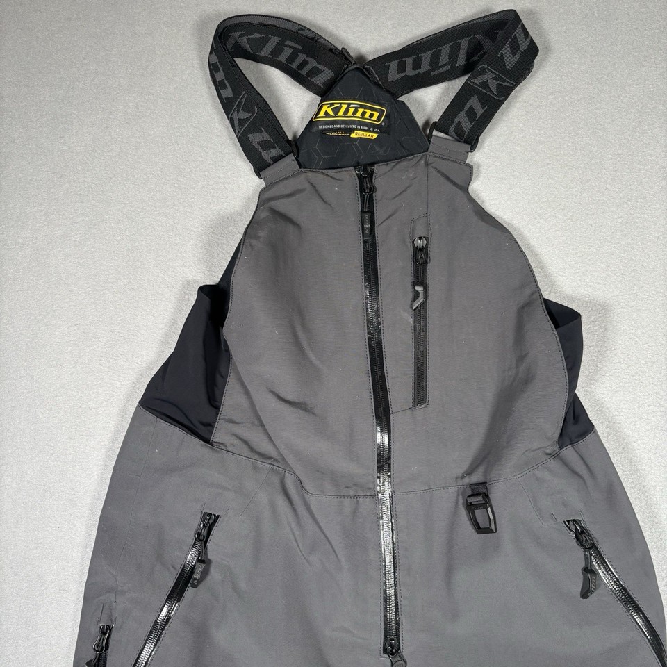 Medium Klim Storm Bib Snowmobile Overalls Mens Small Gore-Tex Padded ...