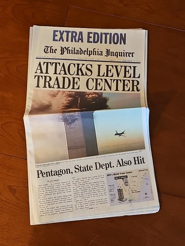 RARE 9/11 EXTRA Edition Newspaper The Philadelphia Inquirer Sept 11 ...