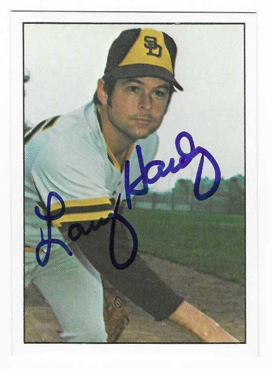 LARRY HARDY 1976 SSPC AUTOGRAPHED SIGNED # 120 SAN DIEGO PADRES | eBay