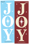 Joanie 24" Stencil Vertical Joy Snowflake Snowman Nativity Star Dust ...