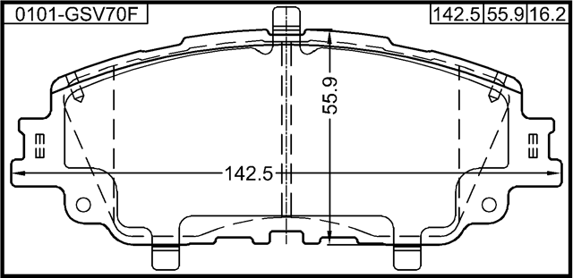 Pad Kit, Disc Brake, Front Febest 0101-GSV70F OEM 04465-0E060 | eBay