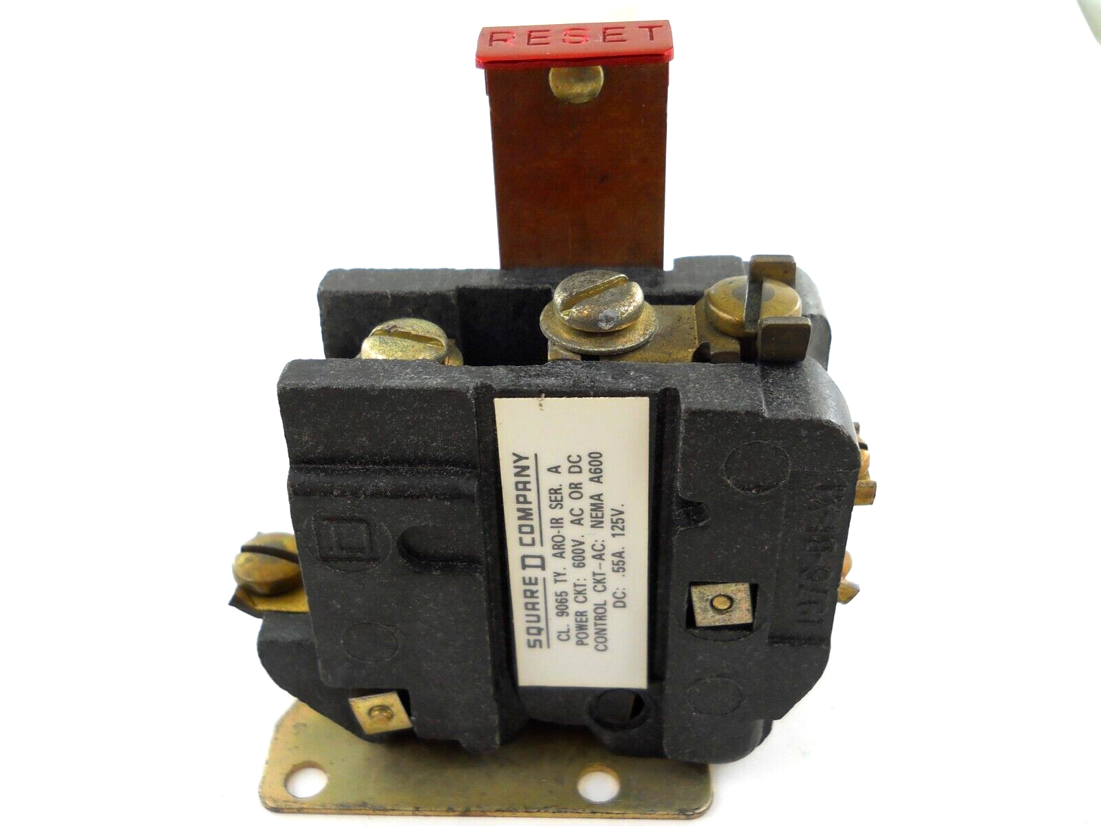Square D Company 1976-BI-XI, CL. 9065, TY. ARO-IR, Ser A, 600V, NEMA ...
