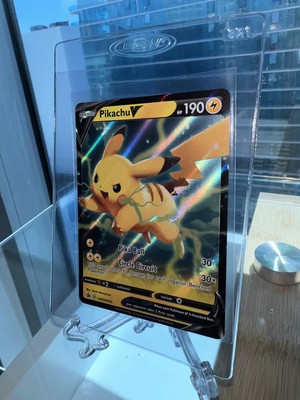 Pikachu V SWSH063 Full Art Promo Rare Pokemon Card MINT Pack Fresh | eBay