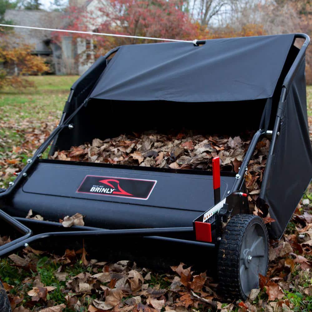 Brinly-Hardy 42" Lawn Sweeper Tow Behind Leaf Yard Collector 20 Cu. Ft ...