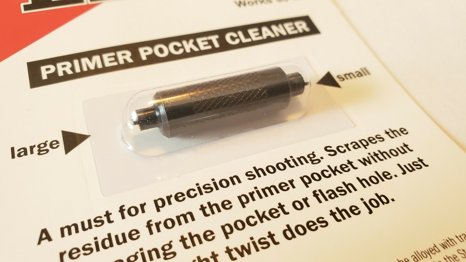 Lee 90101 Primer Pocket Cleaner - Black for sale online | eBay