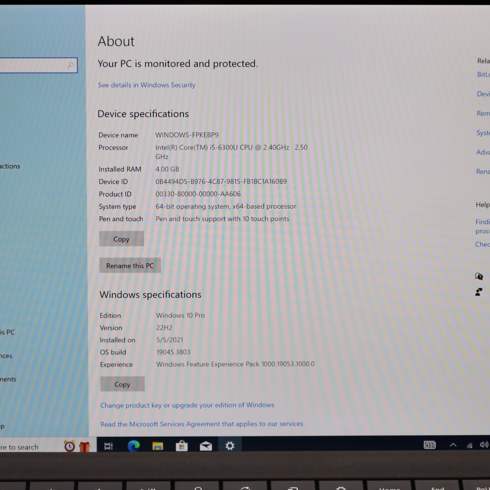 Microsoft Surface Pro 4 i5-6300U 4GB RAM 128GB SSD Windows Tablet | eBay