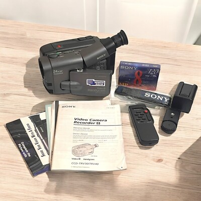 Sony Handycam CCD-TRV40 8mm Video8 Camcorder Video Camera Accessories ...