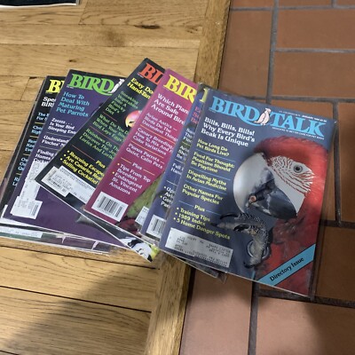 BIRD TALK MAGAZINE 1990 Complete Year Diet Health Fitness Bourke ...