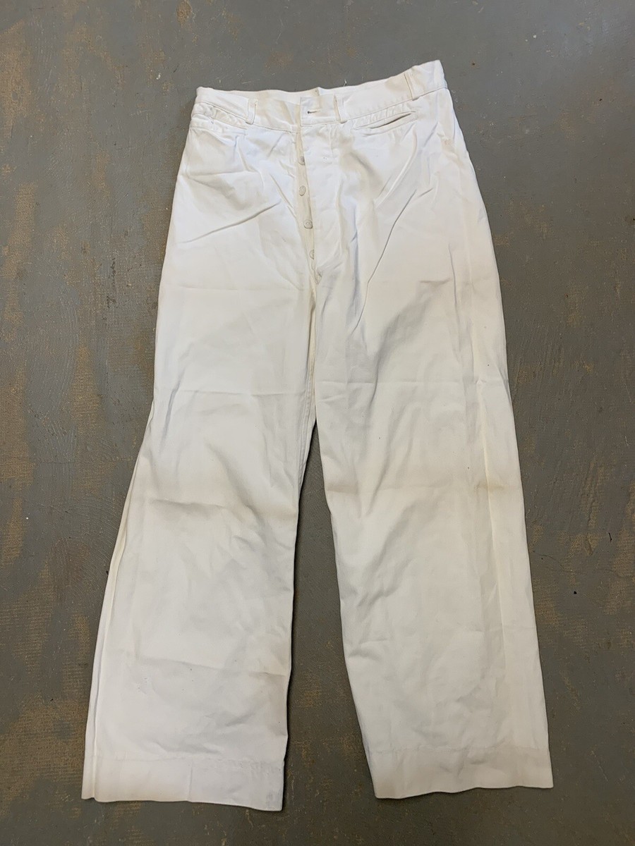 Vintage 40s WW2 US Navy Military Trousers Bell Bottom Pants Vintage 40s WW2 US Navy Military Trousers Bell Bottom Pants
