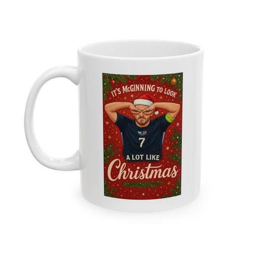 John McGinn Scotland themed Christmas Mug, Football gift, Xmas gift ...