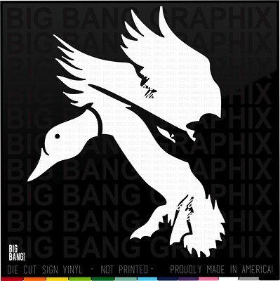 Duck Hunter Flag Vinyl Decal Sticker Car Truck Window Hunting Waterfowl ...