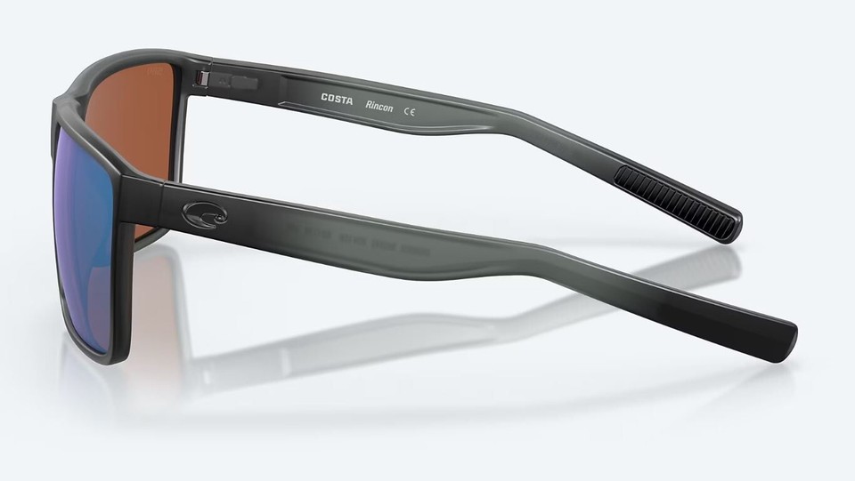 BRAND NEW Costa Del Mar RINCON Smoke Crystal / Green Mirror Polarized ...