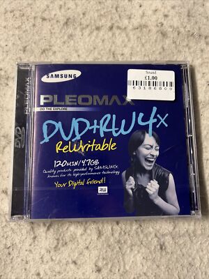 samsung pleomax dvd rw4x rewritable cd/dvd new & sealed | eBay