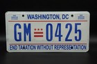 Washington DC District of Columbia License Plate # GM 0425 | eBay