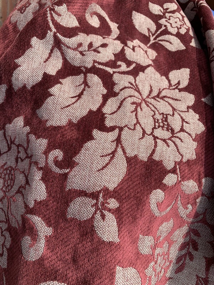 Sanderson, Alnwick Damson Curtain Cushion Heavy Upholstery Fabric 3.7m ...