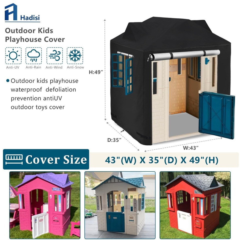 Outdoor Kids Playhouse Cover,Waterproof Cover for Little Tikes Cape ...