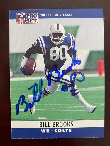 Bill Brooks signed INDIANAPOLIS COLTS card 1990 Pro Set | eBay