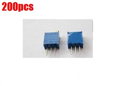 200Pcs Variable Resistor High Precision 3296 W Potentiometer Trimmer ...