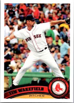 2011 Topps #364 Tim Wakefield Boston Red Sox Baseball Card NM-MT ID ...